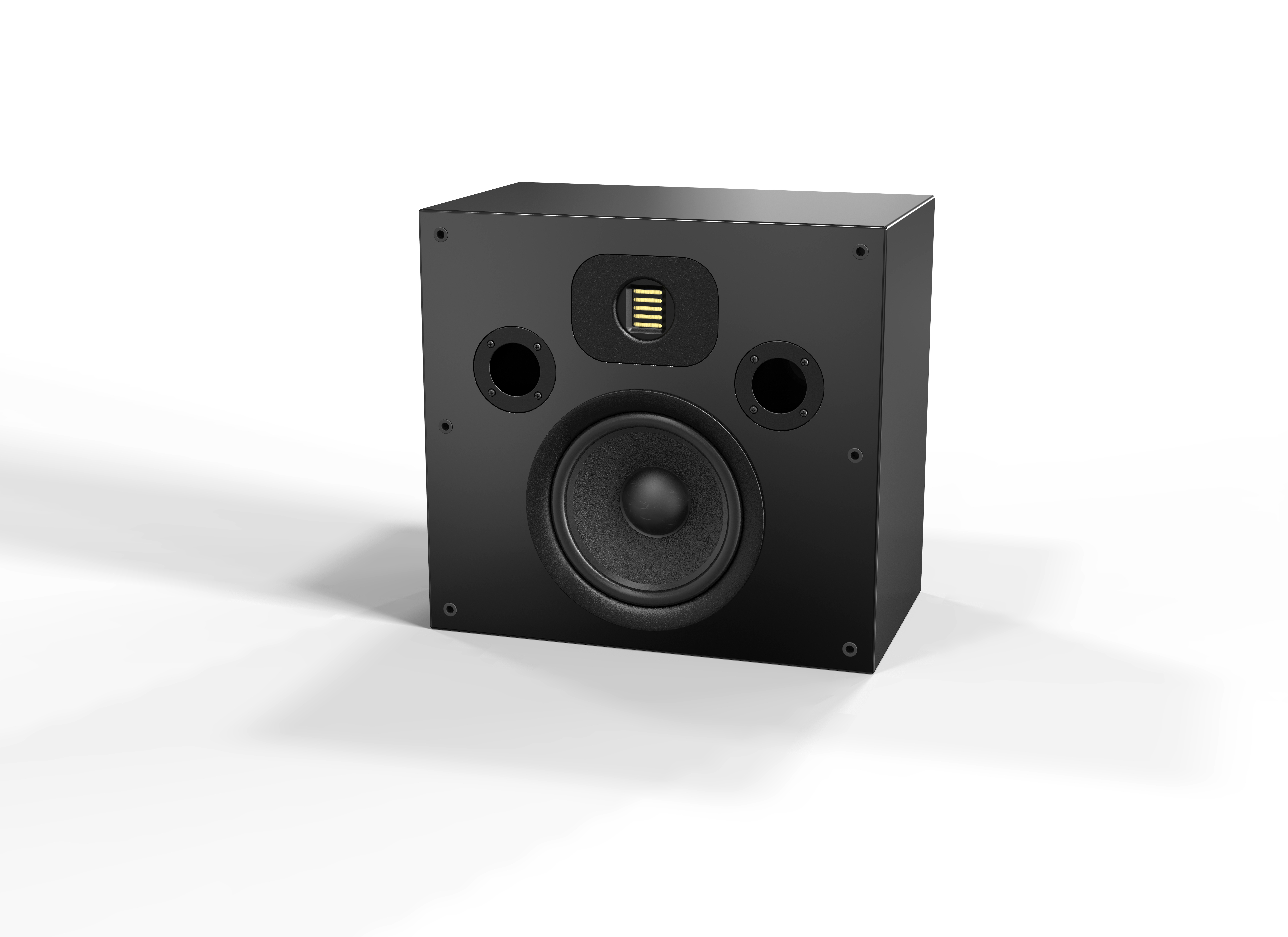 Black Series S-84BLK 8" Single Woofer, Ribbon Tweeter Speaker | Outdoor ...