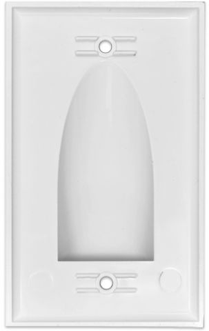 Single Gang Pass Thru Wall Plate | Outdoor Speaker Depot